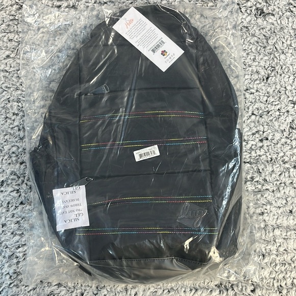 lug | Bags | Nwt Lug Hopper Backpack Black With Rainbow Stitch | Poshmark